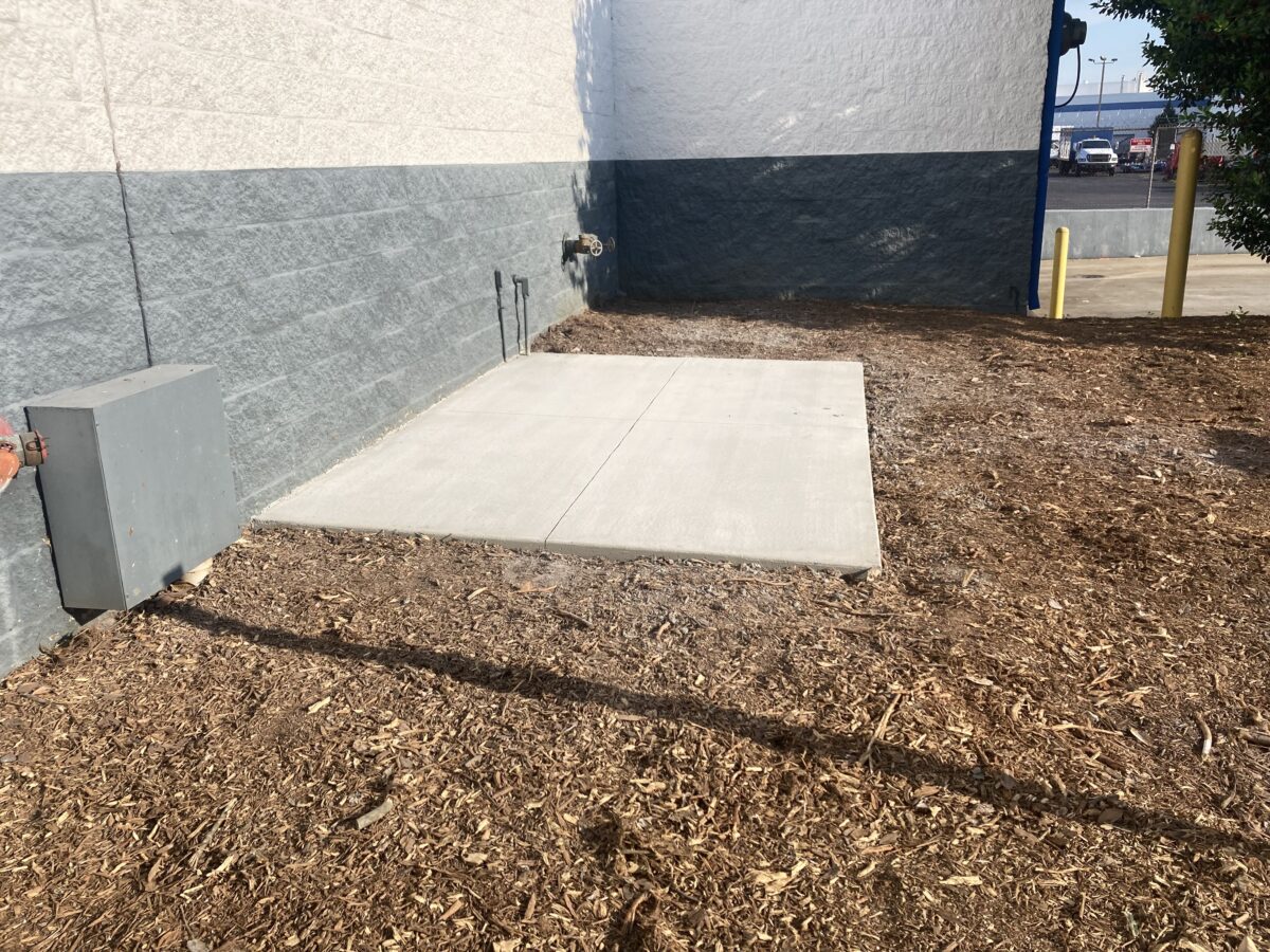 New Concrete Walkway and HVAC Unit Pad for American Airlines